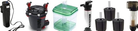 Fish Tank Filter - overview of types