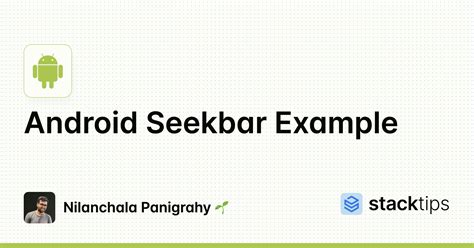 Image result for Advanced Seek Bar Android Example