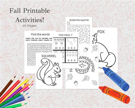 Image result for Free Fall Activity Book Printable
