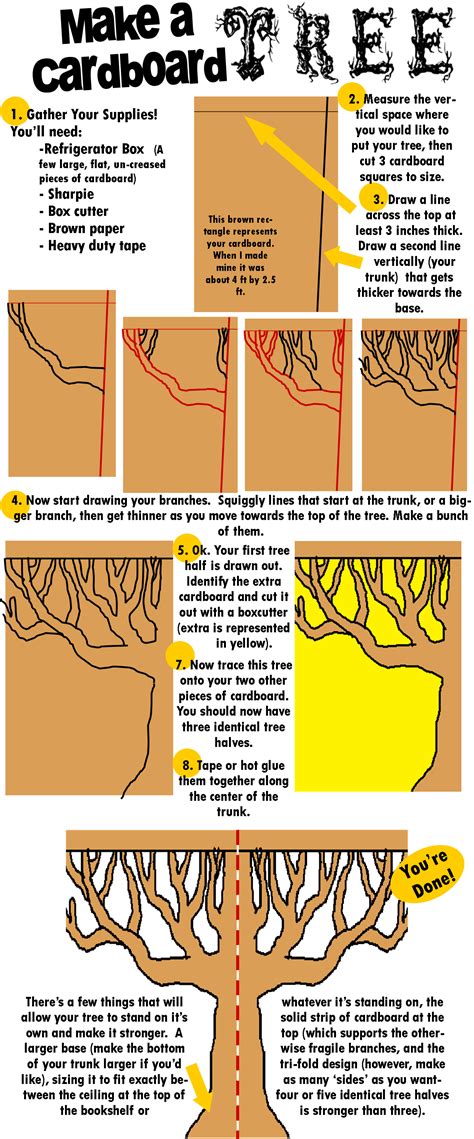 Image result for Cardboard Tree Drawing