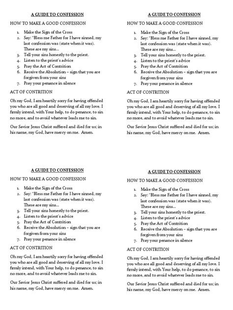 Image result for Step by Step Confession Guide