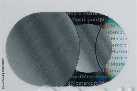 Close up hologram on mastercard debit card Stock Photo | Adobe Stock