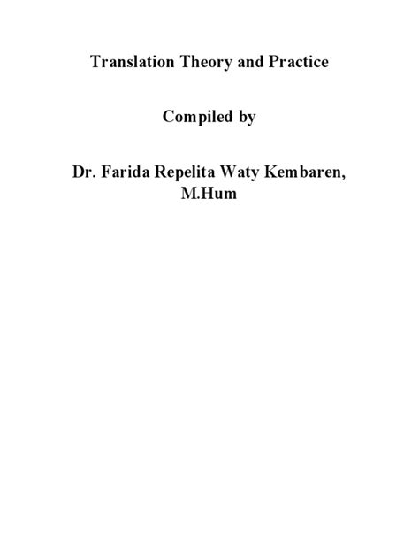 Image result for Basic Theory of Translation PDF