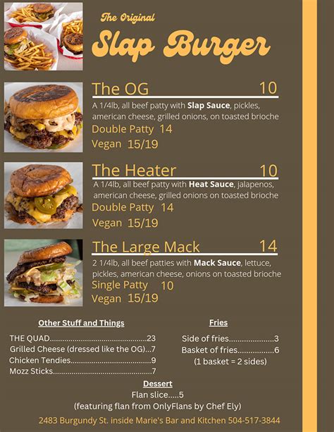 Image result for Da Slap Box Restaurant Menu