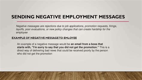 Image result for Example of Indirect Negative Message