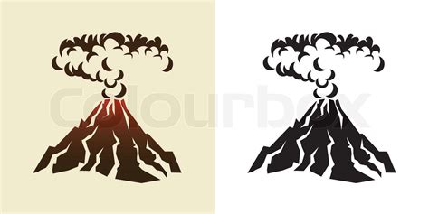 Image result for Volcano Vector