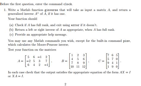 Image result for Inverse Command in MATLAB
