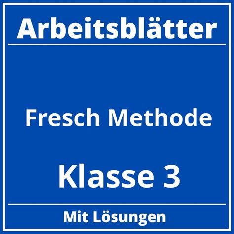 Image result for Fresch Methode
