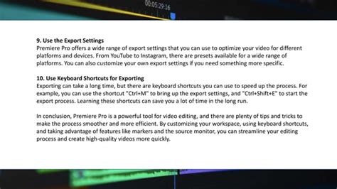 Image result for Tips On Using Premiere Pro