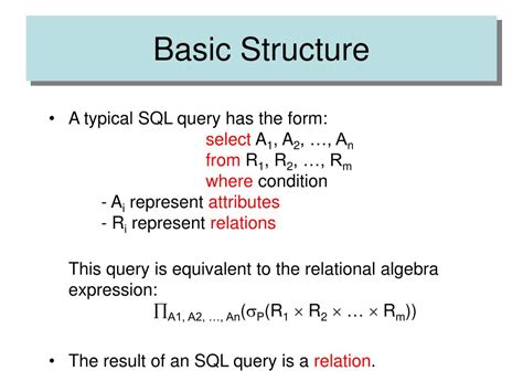 Image result for SQL Query Structure
