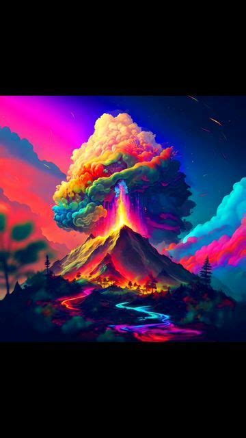 Image result for Colorful Volcano