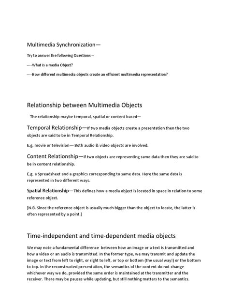 Image result for Synchronization in Multimedia