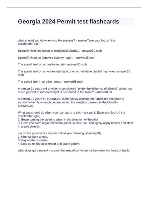 Image result for Georgia Permit Test