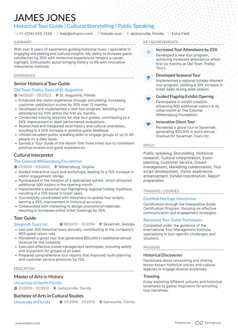 Image result for Example of Tour Guide Profile