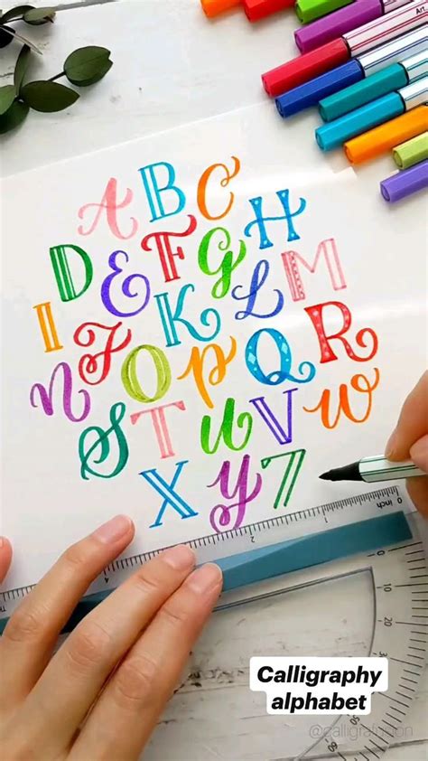 Image result for Calligraphy with Brush Pens Tutorial Alphabets