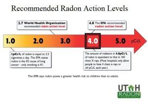 Image result for Safe Radon Level