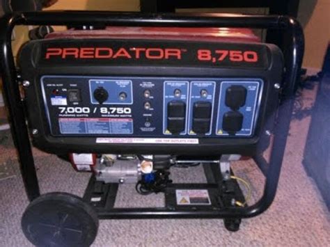 Image result for Starting Predator 8750 Generator