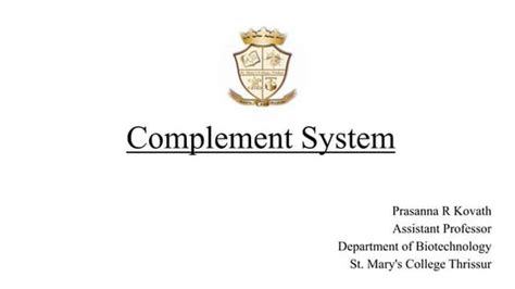 Image result for Basic Complement System