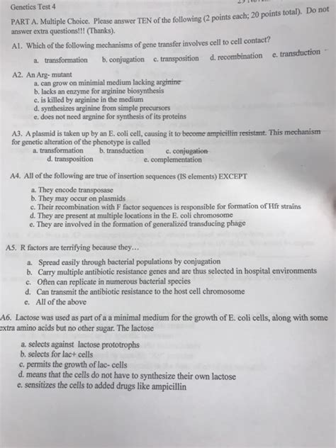 Image result for Genetics Multiple Choice Questions