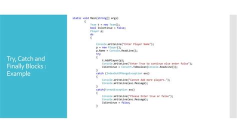 Image result for How Exception Handling Is Done in C Sharp