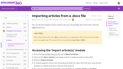 Image result for Document360 Examples
