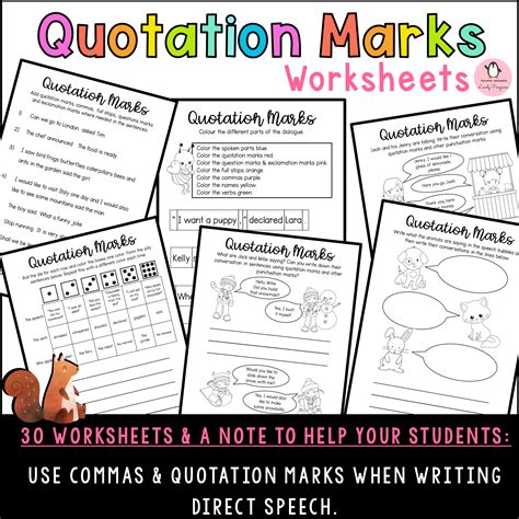 Image result for Quotation Marks Dialogue Worksheet
