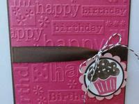 Image result for Cards Using Cuttlebug Happy Birthday Embossing Folder