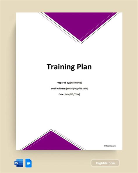 Image result for Training Program Plan Template