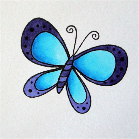 Butterfly Drawing For Kids | Free download on ClipArtMag