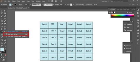 Image result for Creating a Table in Illustrator