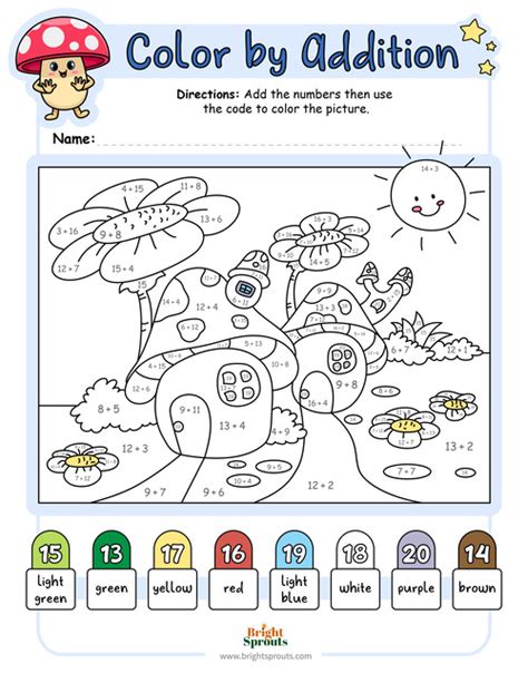 Image result for Addition by Number Color Math Worksheets