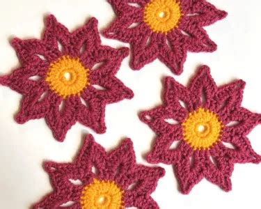 Flower Coasters: Crochet pattern | Ribblr