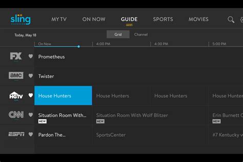 Image result for Sling TV Channel Guide Printable
