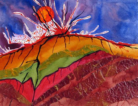 Image result for Volcano Art Lesson