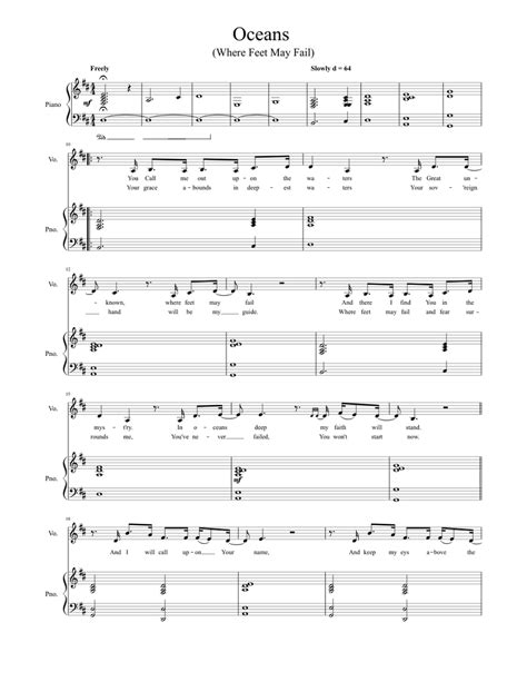 Image result for Oceans Piano Tutorial