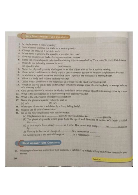 Image result for Class 9 Physics Chapter 1 Short Forms