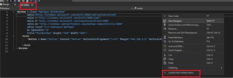 Image result for XAML Menu