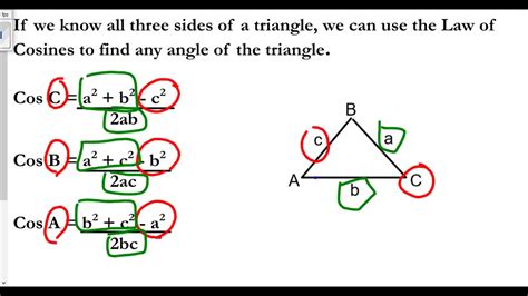 Image result for How to Find Angle Using Cosine