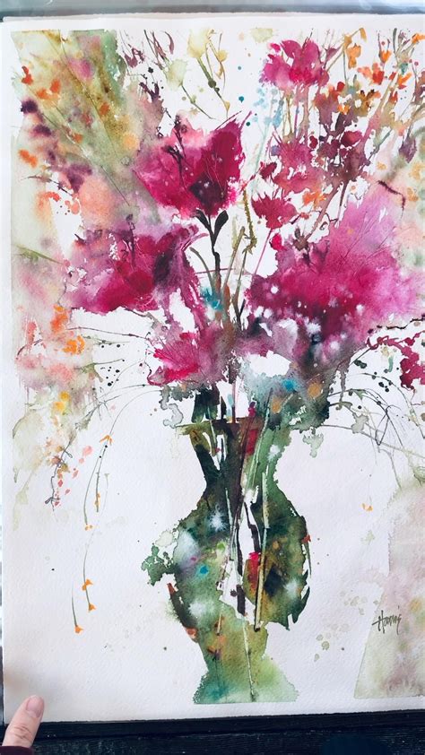 Image result for Watercolour Tutorials Abstract Floral