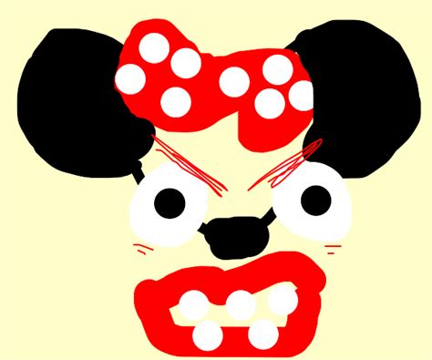 Image result for Angry Minnie Mouse Drawing