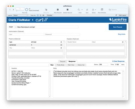Image result for FileMaker Insert From URL Curl Example