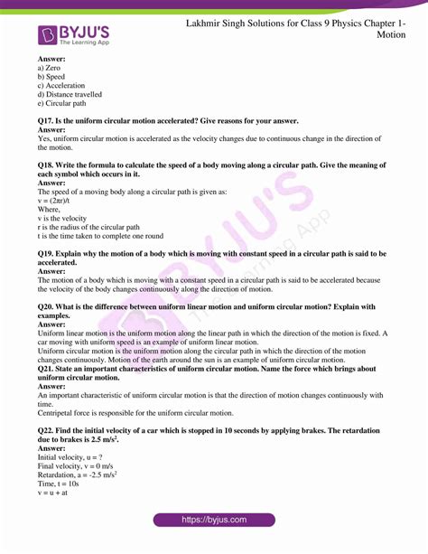 Image result for Class 9 Physics Chapter 1 Motion Exercise