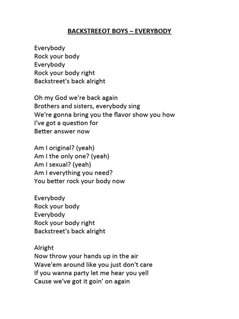 Image result for Back Streets Back Lyrics