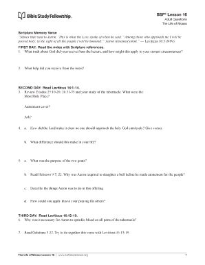 Image result for BSF Lesson 16 Questions