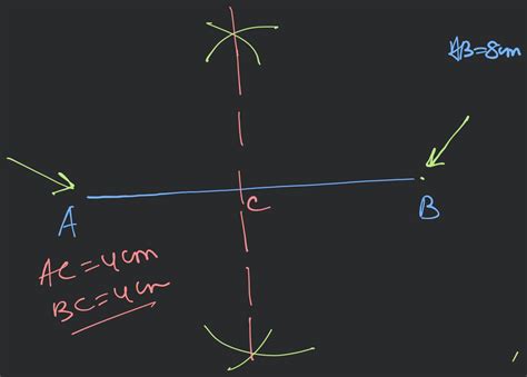 Image result for Bisect Line Segment Compass
