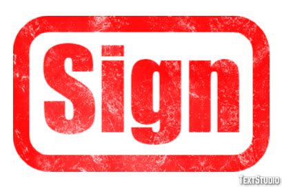 Image result for Sign Text Design