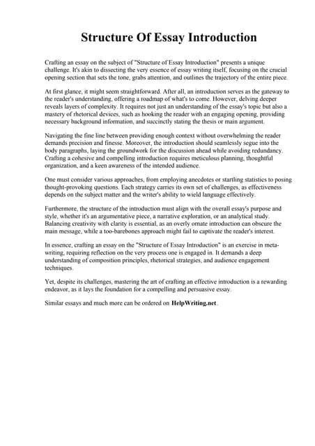 Image result for Definition Essay Introduction Example