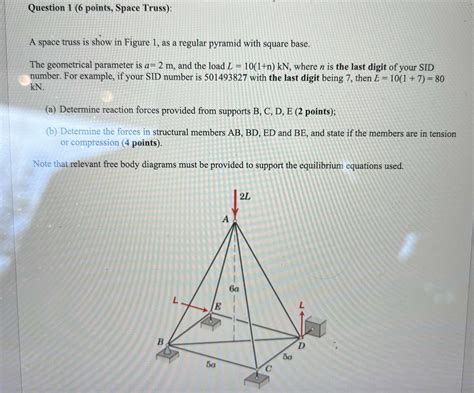 Image result for Space Truss Example Problem