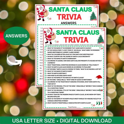 Image result for Fun Trivia Questions Santa