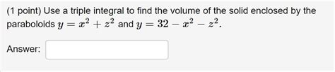 Image result for Finding the Volume of Parabloid Using Triple Integrals